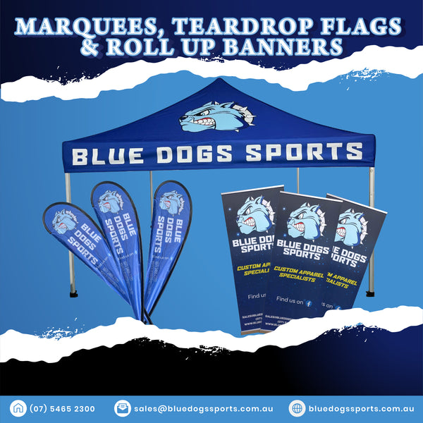 Custom Tents/Flags/Banners – Blue Dogs Sports